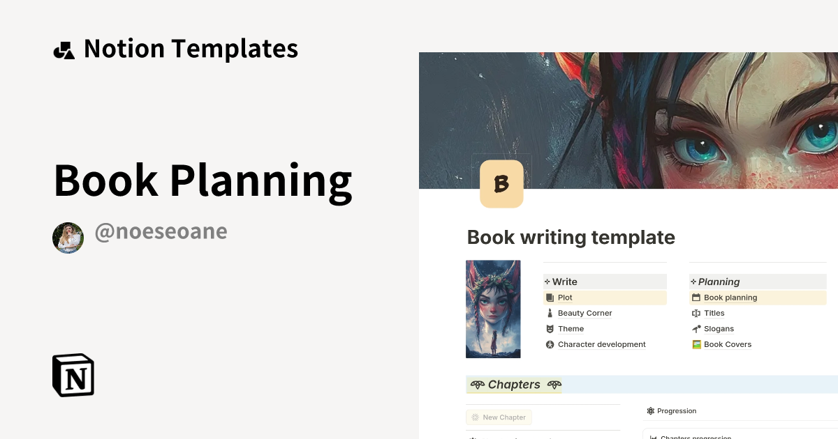 Book Planning Template | Notion Marketplace