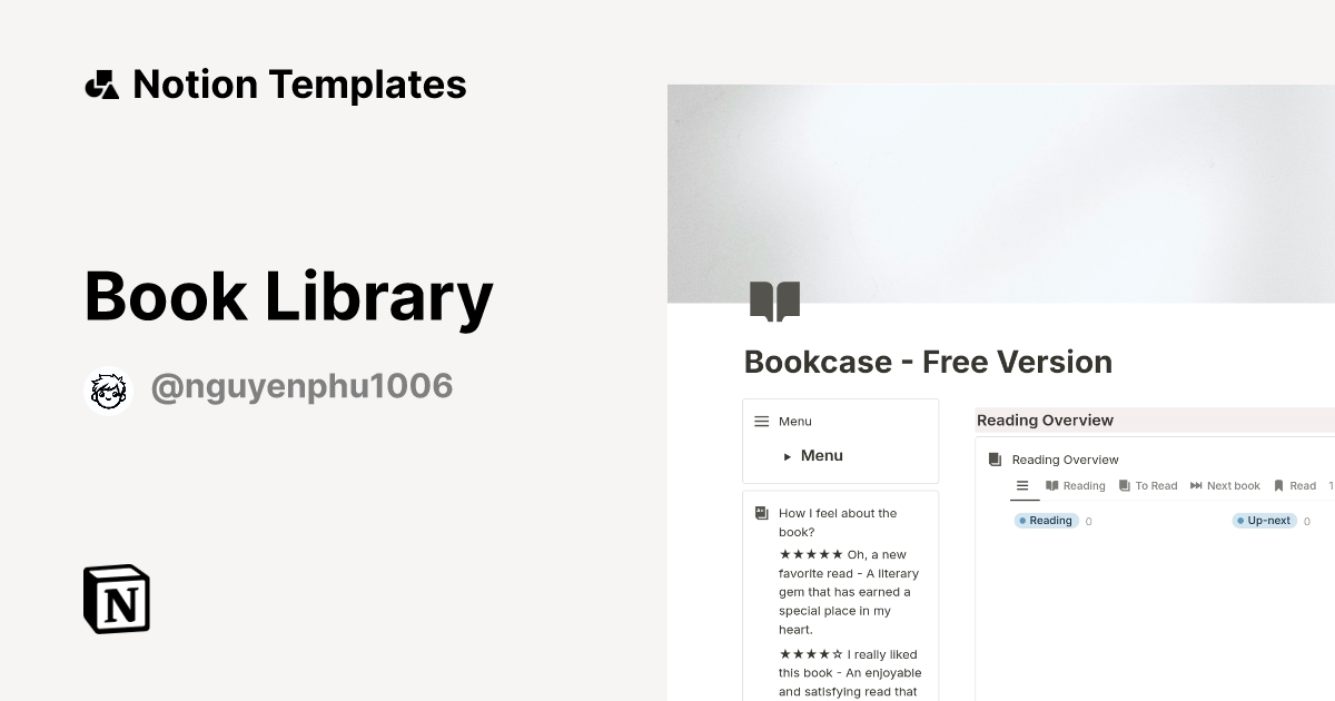 Book Library Template | Notion Marketplace