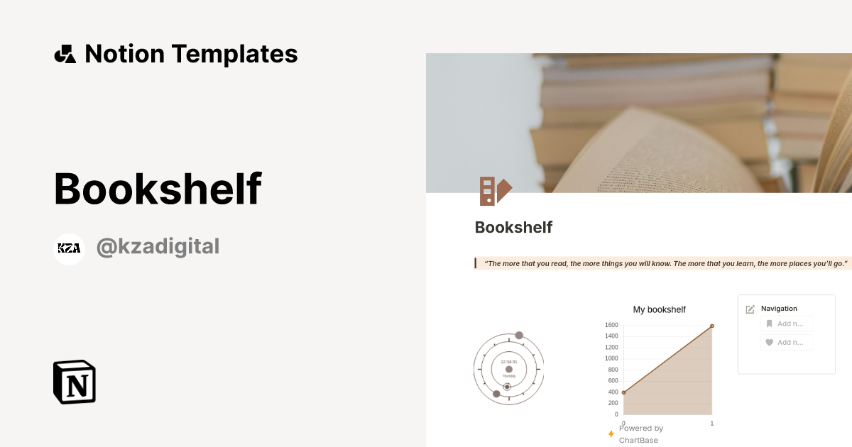 Bookshelf Template | Notion Marketplace