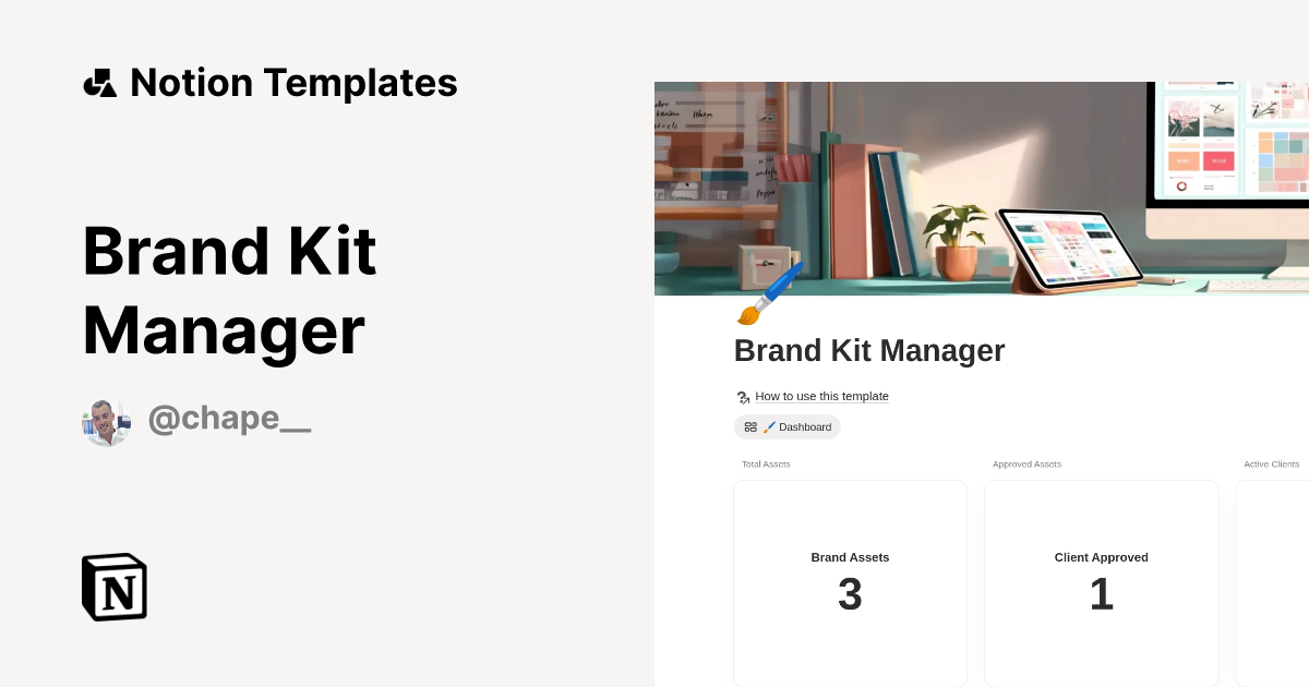 Brand Kit Manager Template | Notion Marketplace