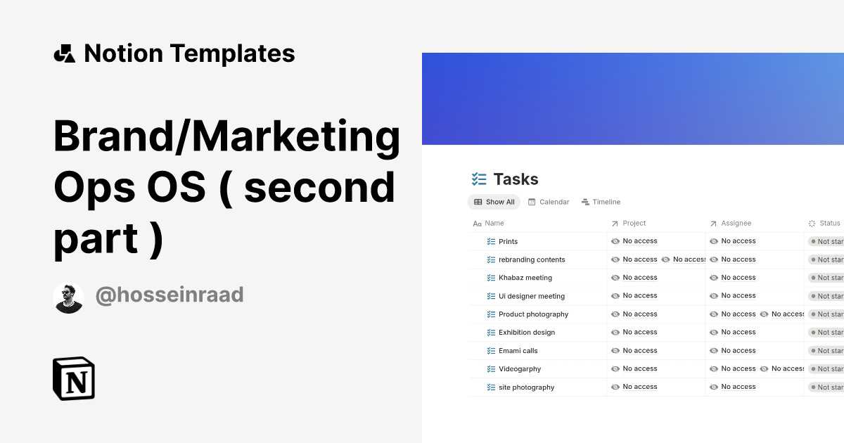 Brand/Marketing Ops OS ( second part ) Template | Notion Marketplace