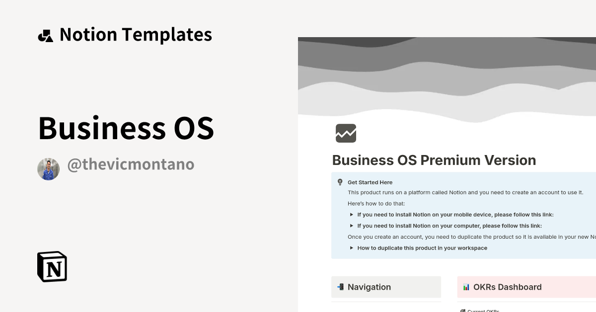 Business OS Template | Notion Marketplace