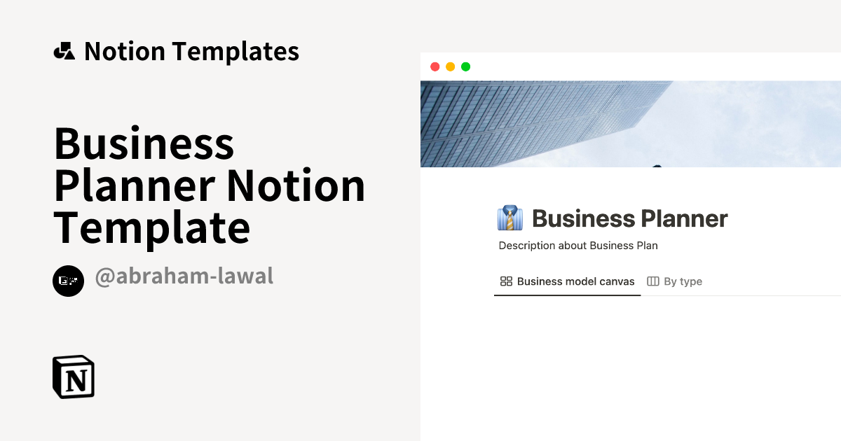 Business Planner Notion Template Template by Digital Templates HQ ...