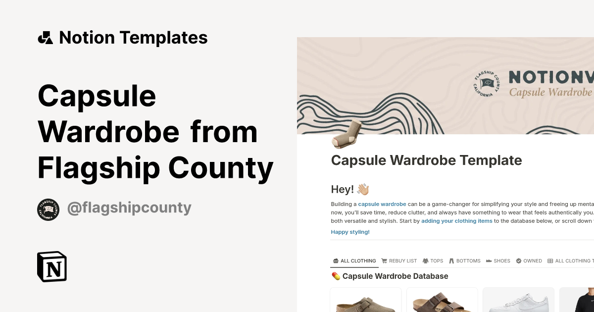 Capsule Wardrobe from Flagship County Template by Flagship County ...