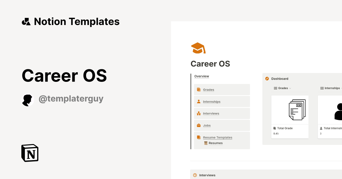 Career OS Template | Notion Marketplace