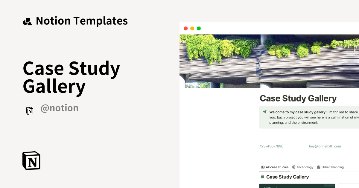 Case Study Gallery 2025 Template | Notion Marketplace