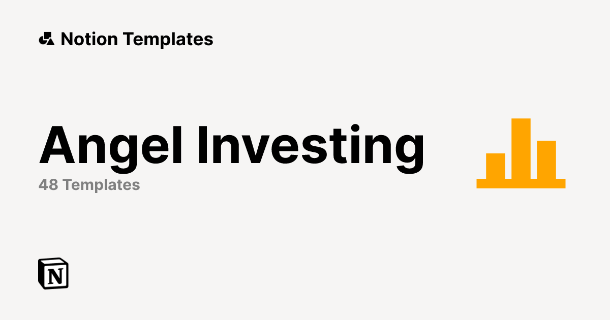 Free Angel Investing Templates from Notion | Notion Marketplace