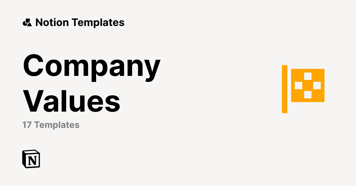 Best Company Values Templates from Notion | Notion Marketplace