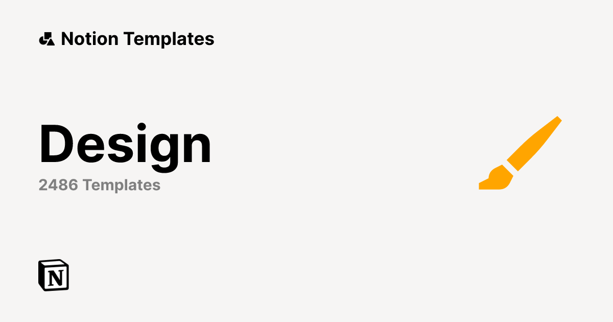 Design Templates | Notion Marketplace