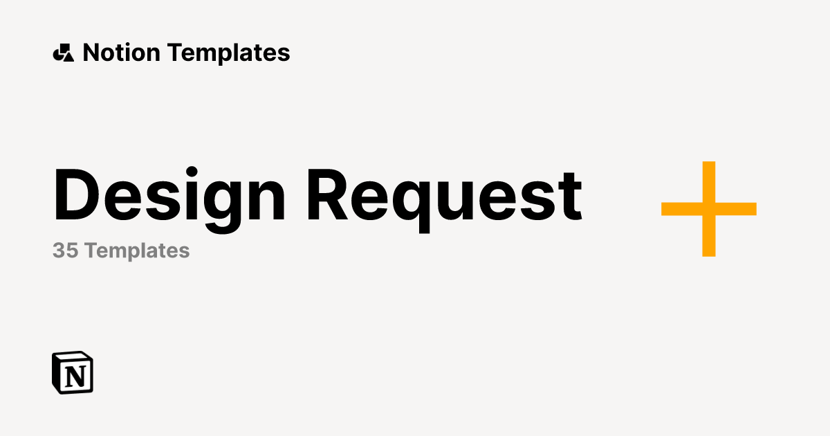 Best Design Request Templates from Notion | Notion Marketplace