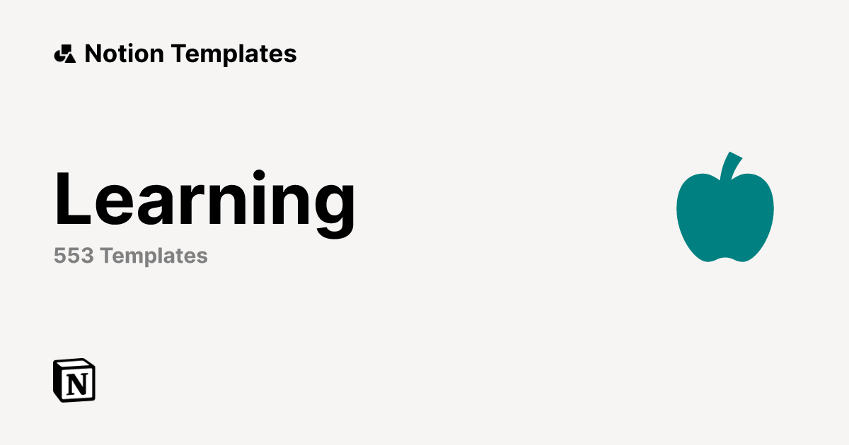 Best Learning Templates from Notion | Notion Marketplace