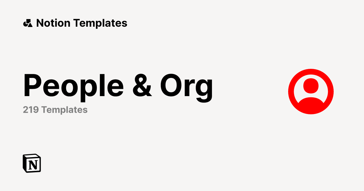 HR: People & Org templates from Notion | Notion Marketplace