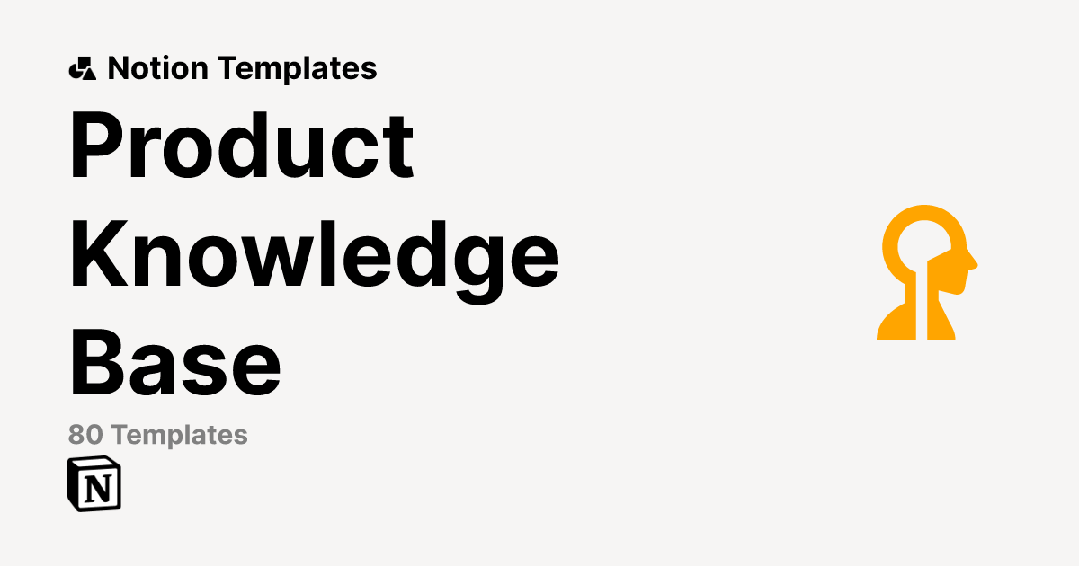 Free Product Knowledge Base Templates from Notion | Notion Marketplace