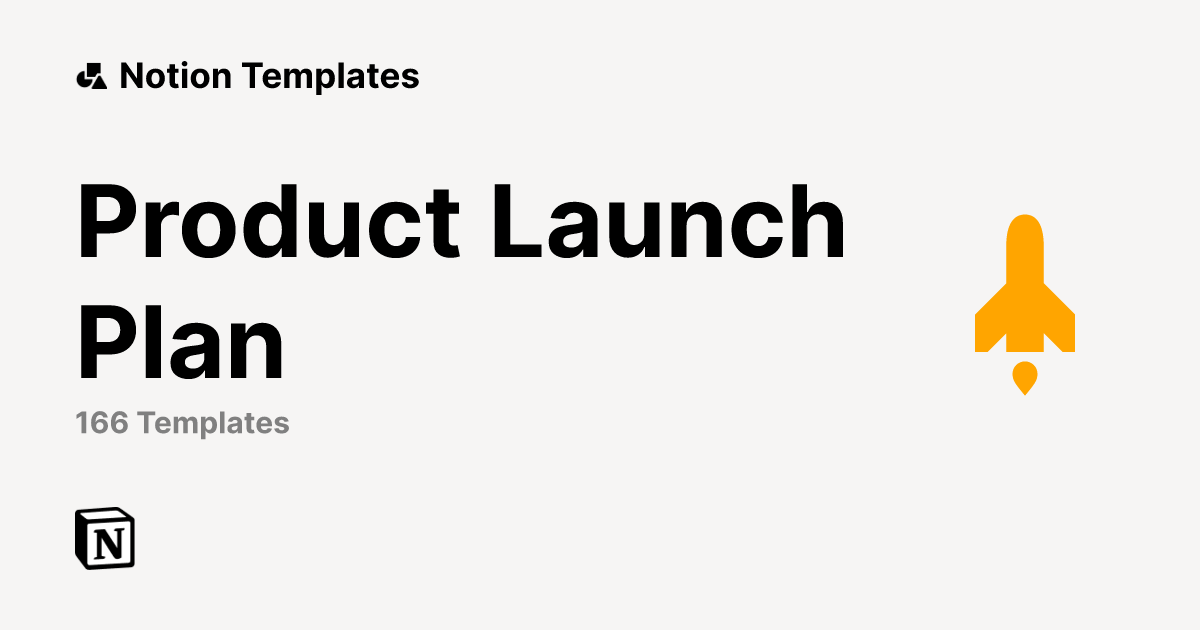 Free Product Launch Plan Templates from Notion | Notion Marketplace
