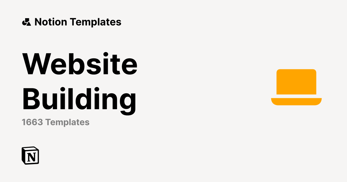 Best Website Building Templates from Notion | Notion Marketplace Best Website Building Templates from Notion | Notion Marketplace