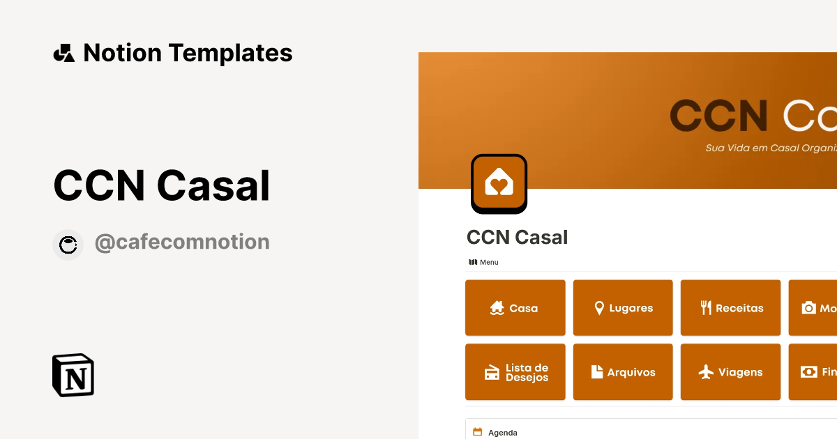 CCN Casal Template by Café com Notion | Notion Marketplace