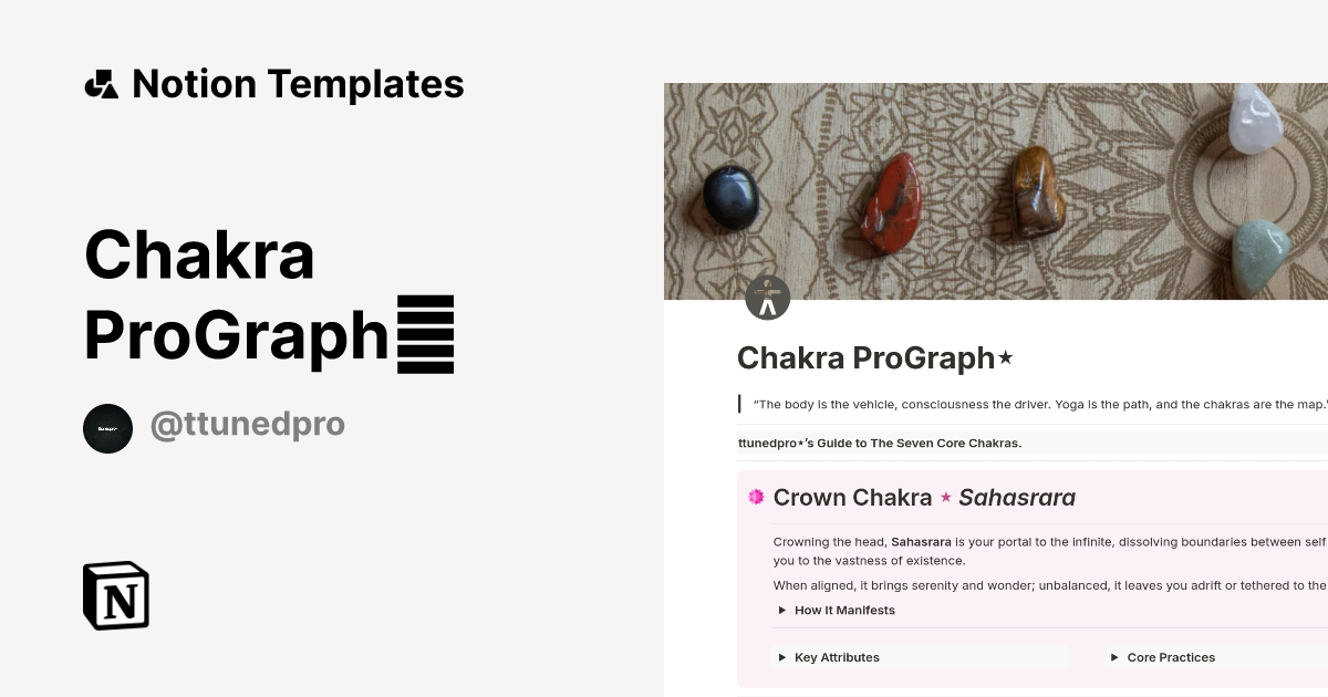 Chakra ProGraph⋆ Template | Notion Marketplace