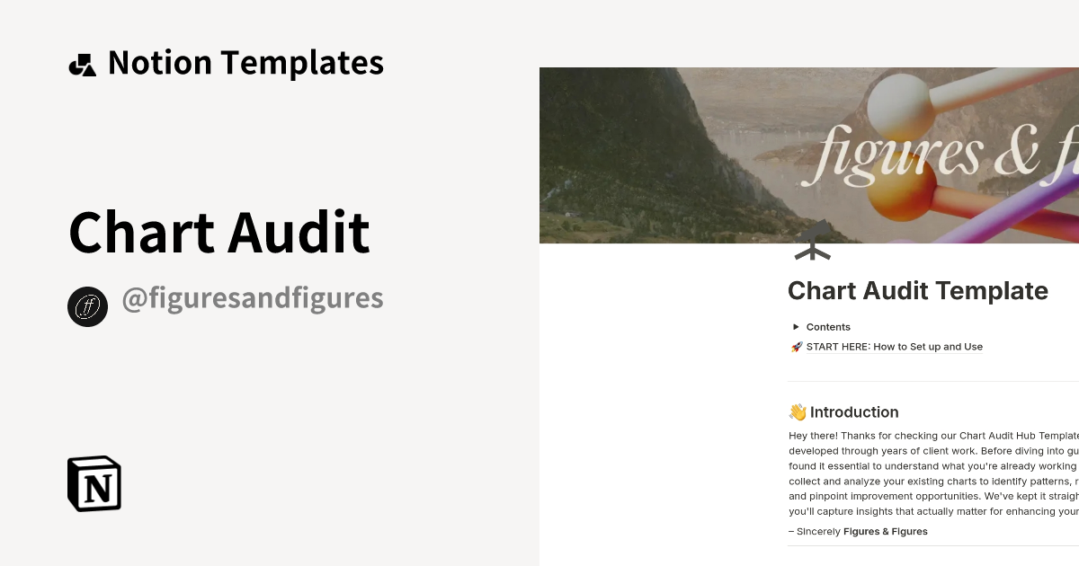 Chart Audit Template by Figures & Figures | Notion Marketplace