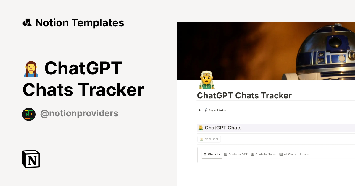 🧝‍♂️ ChatGPT Chats Tracker Template by Bradley J. Hubbard | Notion ...