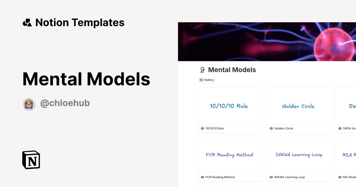 Mental Models Template | Notion Marketplace