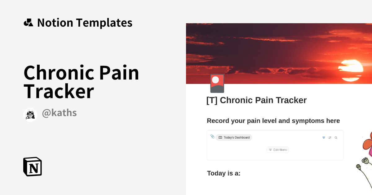 Chronic Pain Tracker Template | Notion Marketplace