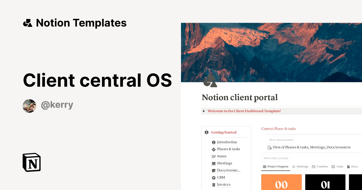 Client central OS Template | Notion Marketplace