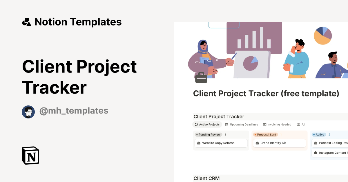 Client Project Tracker Template | Notion Marketplace