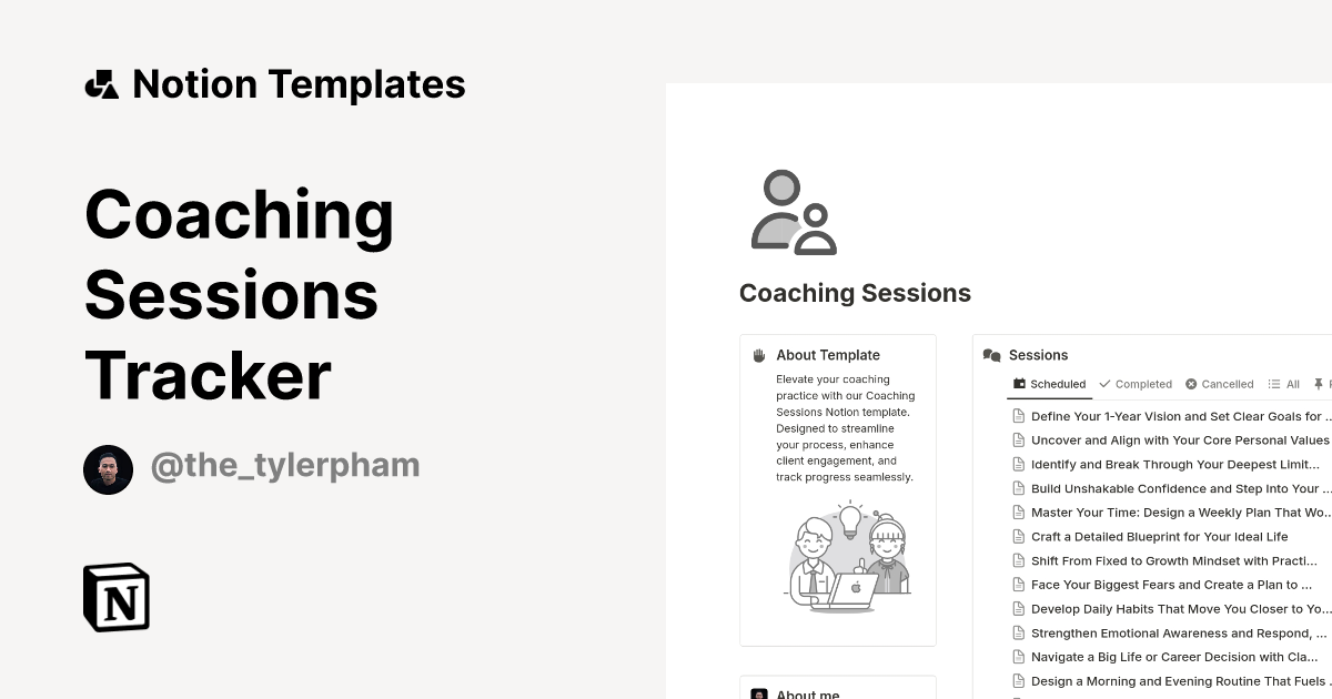 Coaching Sessions Tracker Template | Notion Marketplace