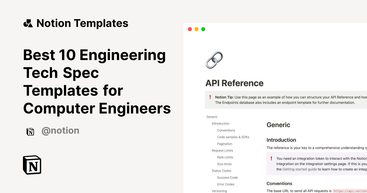 Best 10 Engineering Tech Spec Templates for Computer Engineers | Notion ...