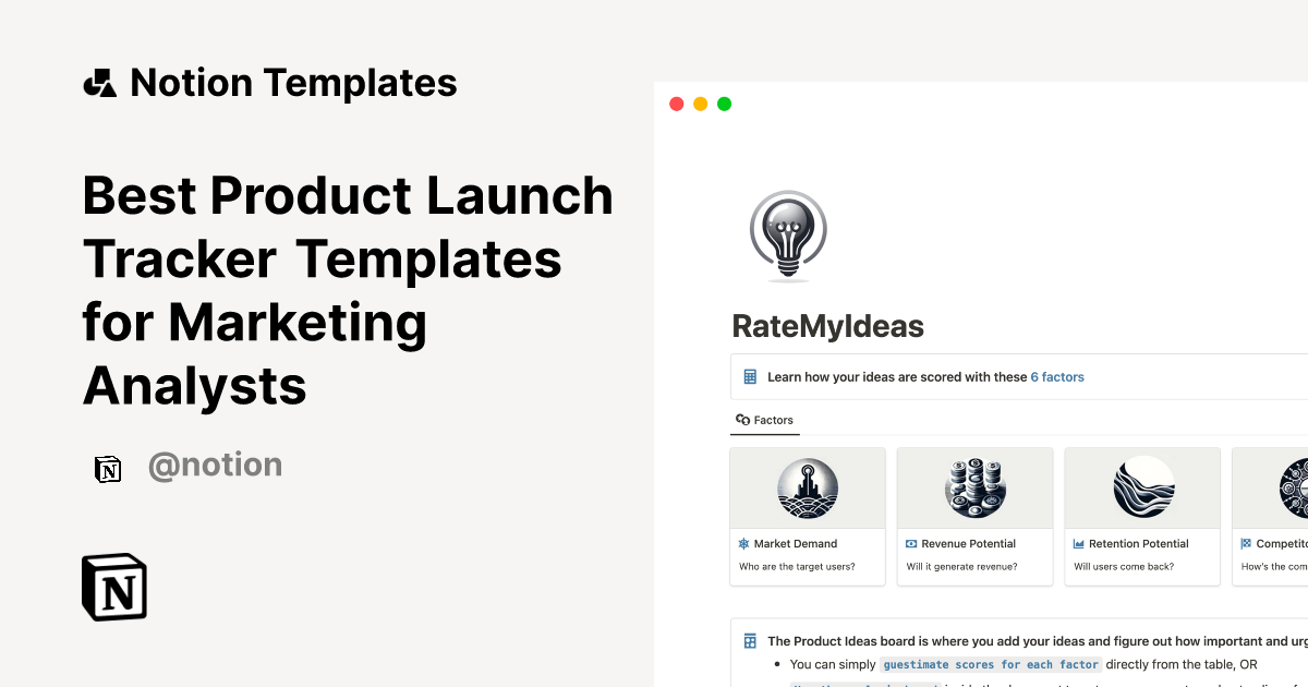 Best Product Launch Tracker Templates For Marketing Analysts Notion Template Marketplace