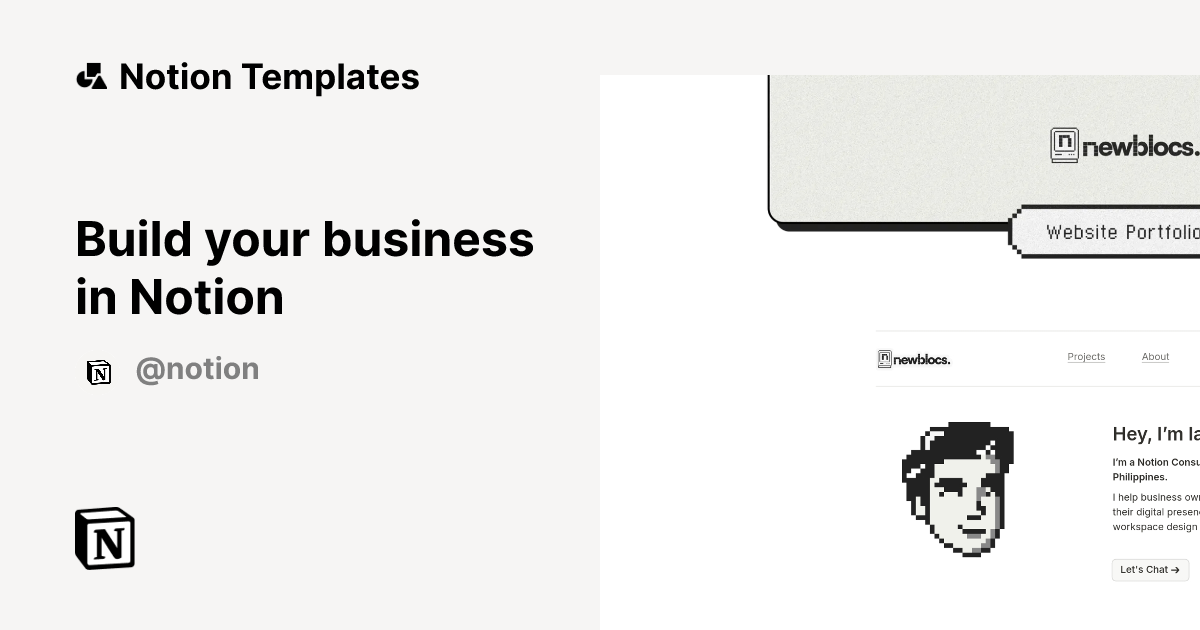 Build your business in Notion | Notion Template Marketplace