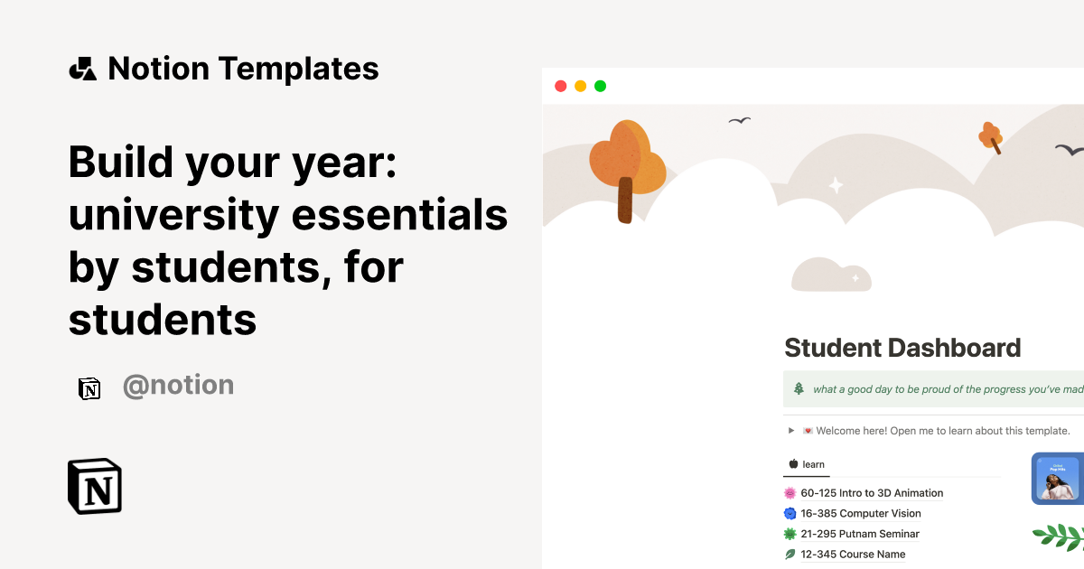 Build your year: university essentials by students, for students ...
