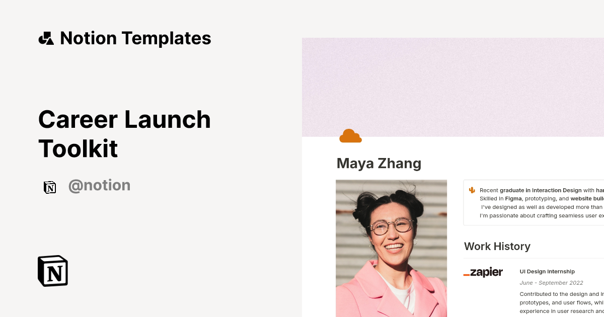 Career Launch Toolkit | Notion Template Marketplace
