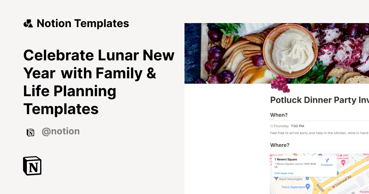 Celebrate Lunar New Year with Family & Life Planning Templates | Notion ...