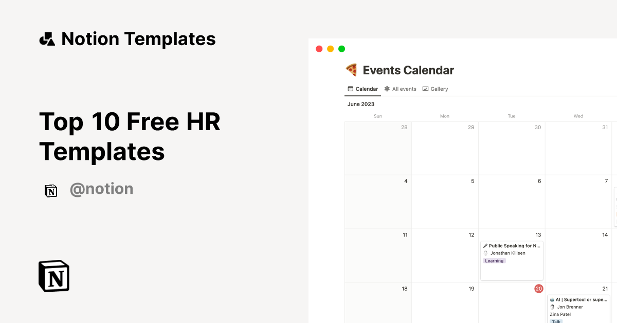 Top 10 Free Hr Templates Notion Template Marketplace