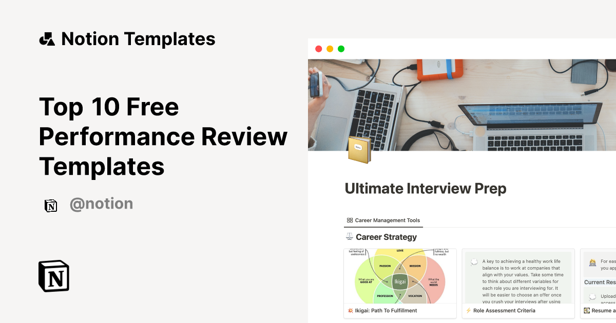 Top 10 Free Performance Review Templates | Notion Template Marketplace