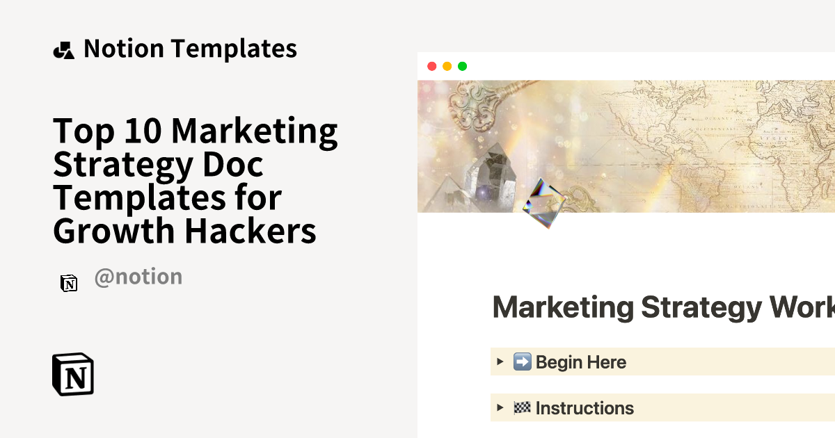 Top 10 Marketing Strategy Doc Templates for Growth Hackers | Notion ...