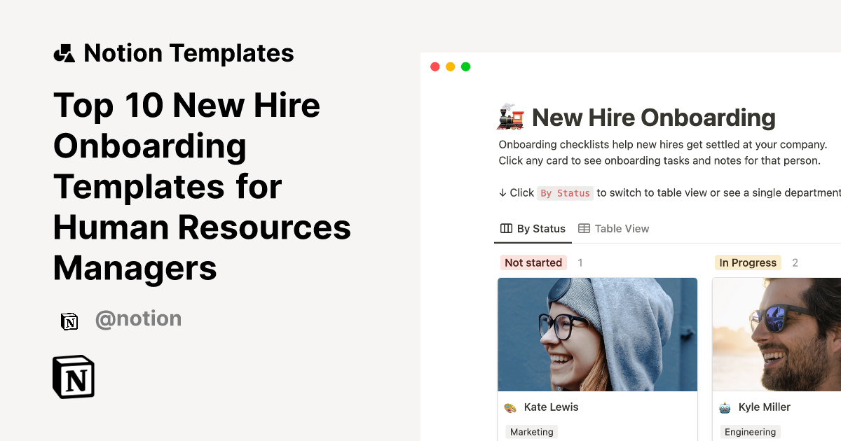 Top 10 New Hire Onboarding Templates for Human Resources Managers ...