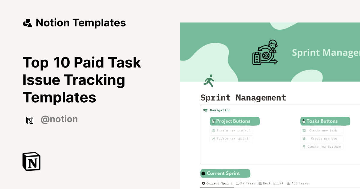 Top 10 Paid Task Issue Tracking Templates Notion Template Marketplace