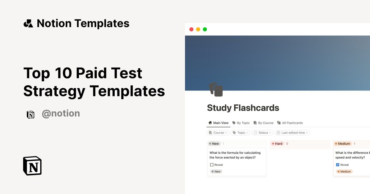 Top 10 Paid Test Strategy Templates | Notion Template Marketplace