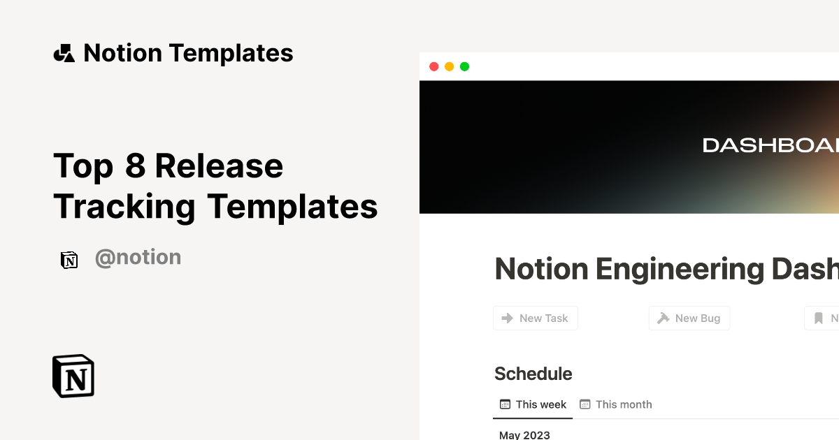 Top 8 Release Tracking Templates | Notion Template Marketplace Top 8 Release Tracking Templates | Notion Template Marketplace
