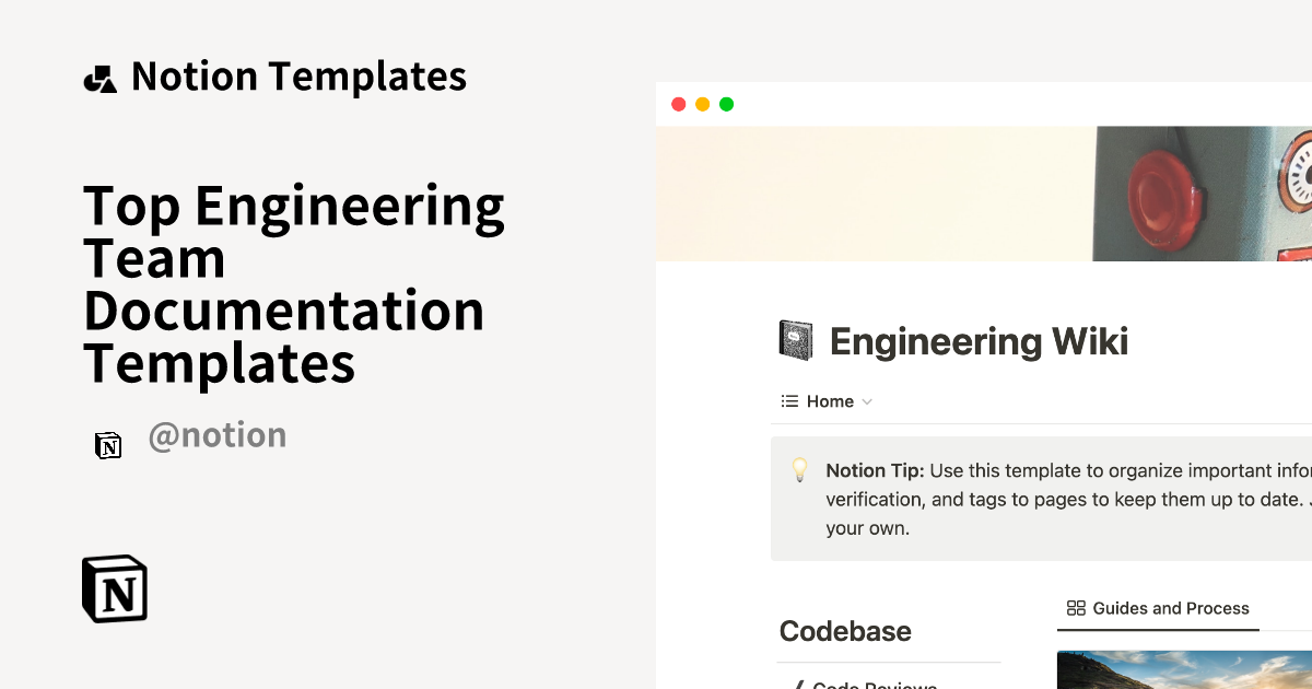 Top Engineering Team Documentation Templates | Notion Template Marketplace