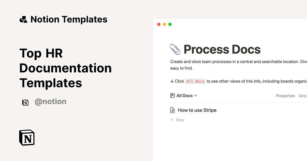 Top Hr Documentation Templates Notion Template Marketplace