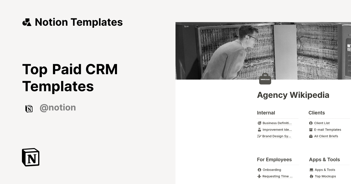 Top Paid CRM Templates | Notion Template Marketplace