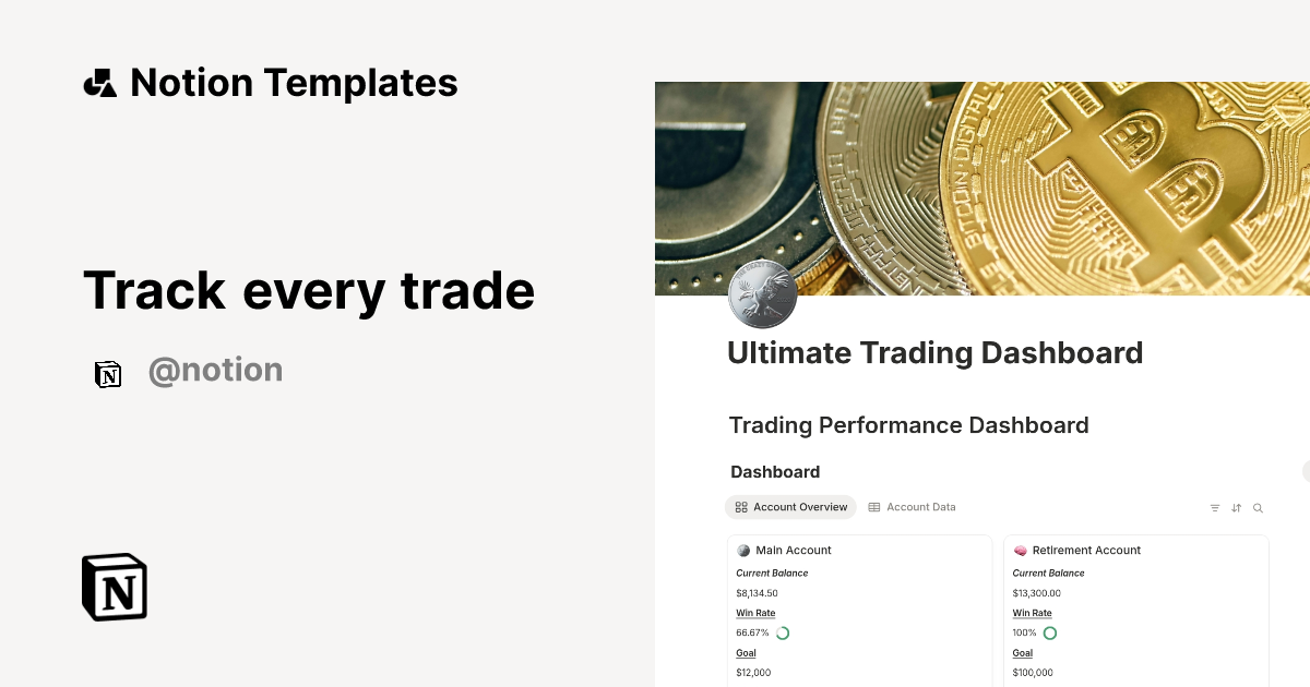 Track every trade | Notion Template Marketplace