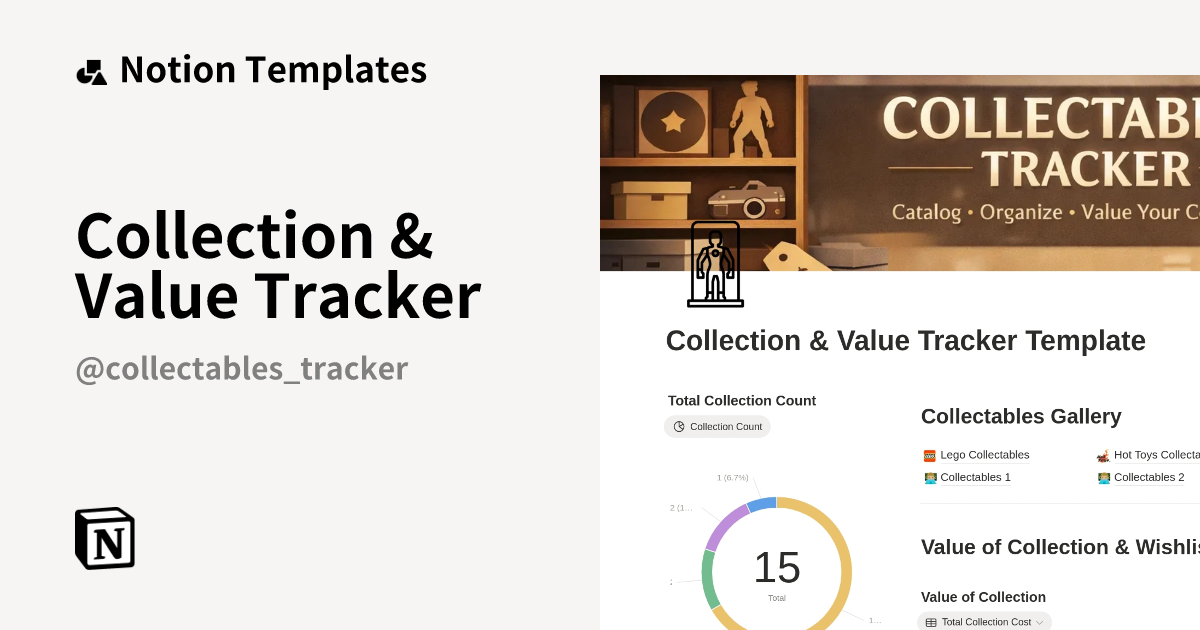 Collection & Value Tracker Template | Notion Marketplace