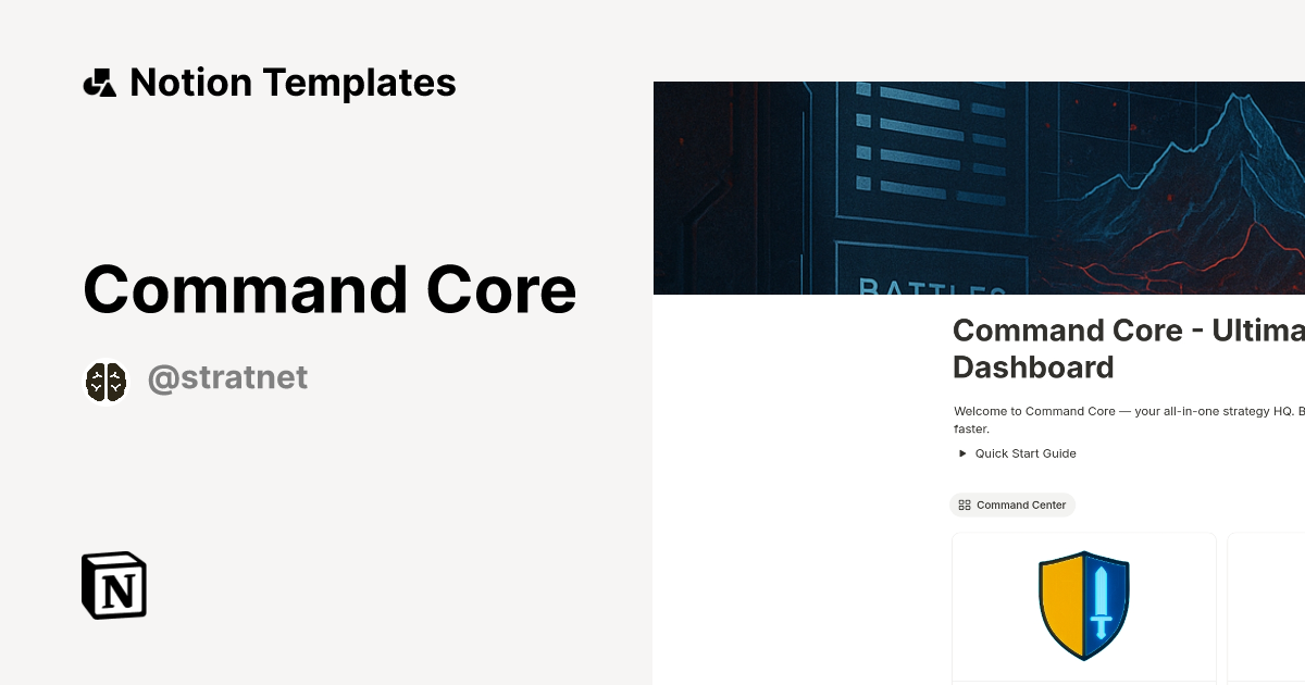 Command Core Template | Notion Marketplace