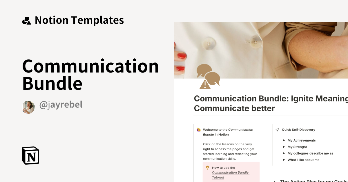 Communication Bundle Template by Jay | Notion Marketplace