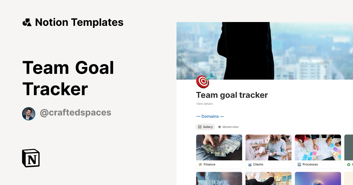 Team Goal Tracker Template by Thomas Cerulis | Notion Marketplace