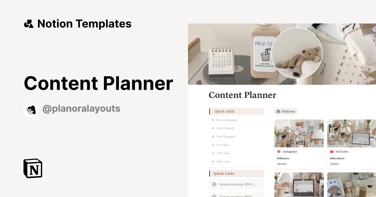 Content Planner Template | Notion Marketplace